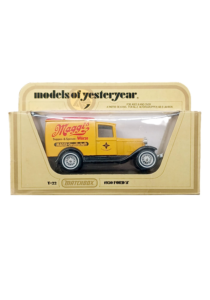 EXCLUSIVES Matchbox Models of Yesteryear Maggi's 1930 Ford 'X' - Yello ...