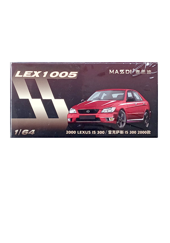 EXCLUSIVES MASSDI 2000 Lexus IS 300 - Red (Scale 1:64)– Toys-India.com