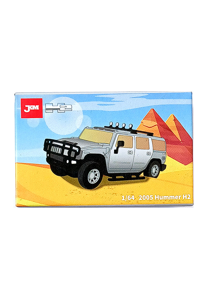 EXCLUSIVES JKM 2005 Hummer H2 - Silver (Scale 1:64)– Toys-India.com