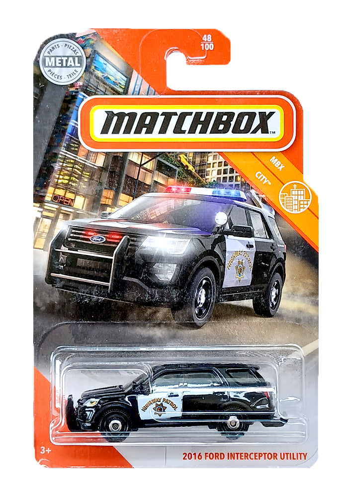 EXCLUSIVES Matchbox 2016 Ford Interceptor Utility - Black / White - 20 ...