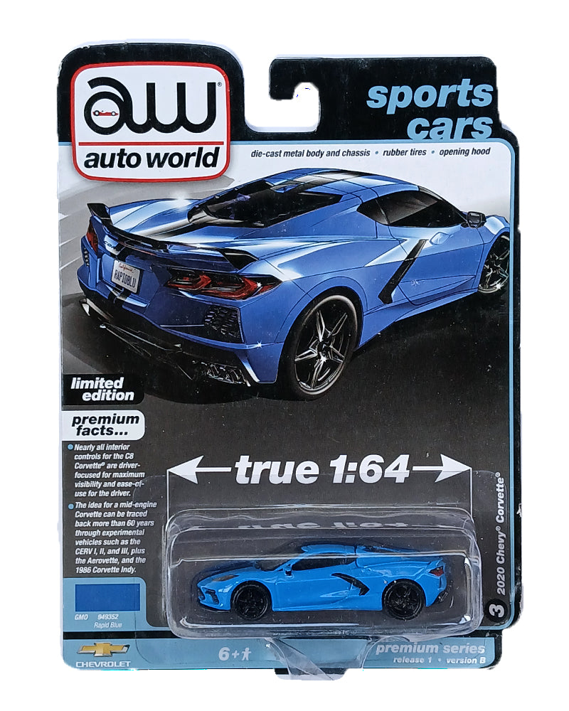 EXCLUSIVES Auto World Limited Edition Sports Cars 2020 Chevy Corvette ...