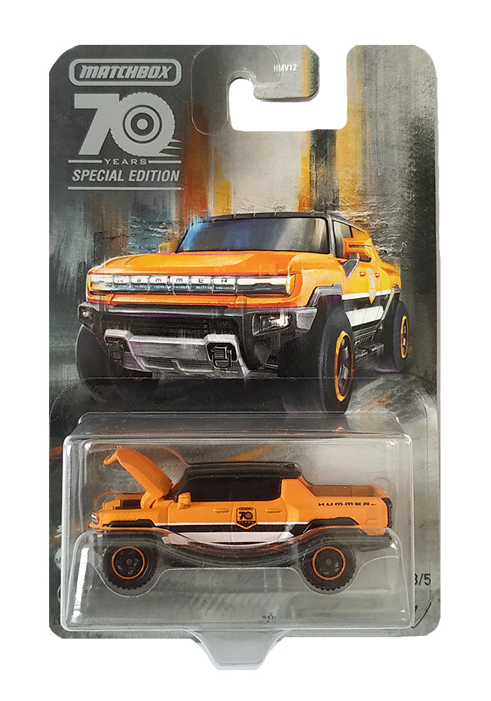 EXCLUSIVES Matchbox 70 Years Special Edition 2022 Hummer EV - Orange ...