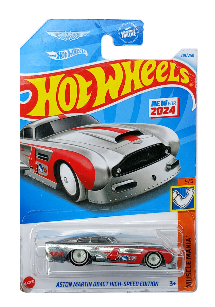 EXCLUSIVES Hot Wheels Aston Martin DB4GT High-Speed Edition - Silver ...