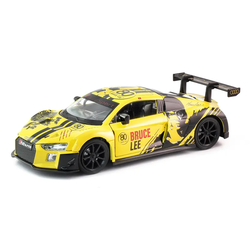 EXCLUSIVES Audi R8 LMS GT3 Bruce Lee 80th- Yellow / Black (Scale 1:36 ...