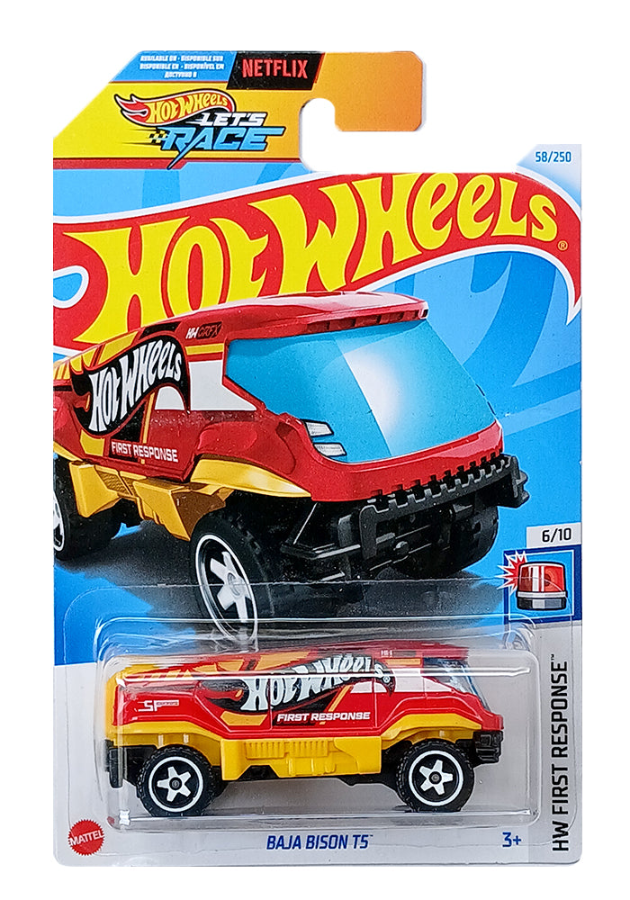 INDIAN CARD Hot Wheels Baja Bison - Red / Yellow - 2024 Card– Toys ...