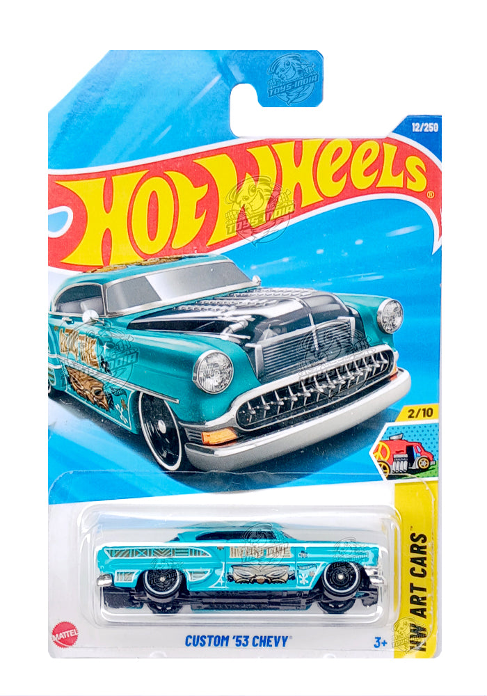 EXCLUSIVES Hot Wheels Custom '53 Chevy - Green - 2024 Card (Card Damag ...