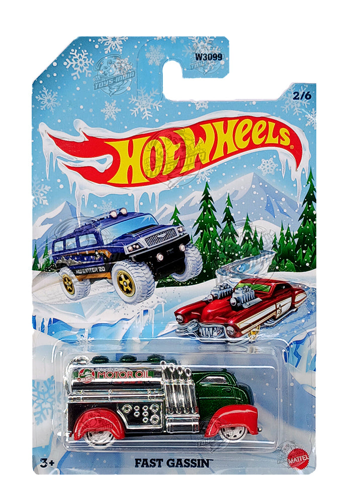 EXCLUSIVES Hot Wheels Fast Gassin' Green / Silver - 2020 Card (Blister ...