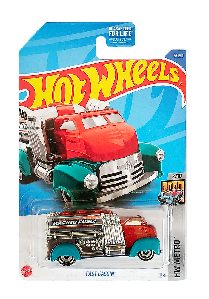 EXCLUSIVES Hot Wheels Fast Gassin' - Orange / Silver - 2021 Card (Blis ...