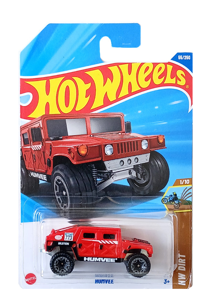 EXCLUSIVES Hot Wheels Humvee - Red - 2021 Card (With Protector Case ...