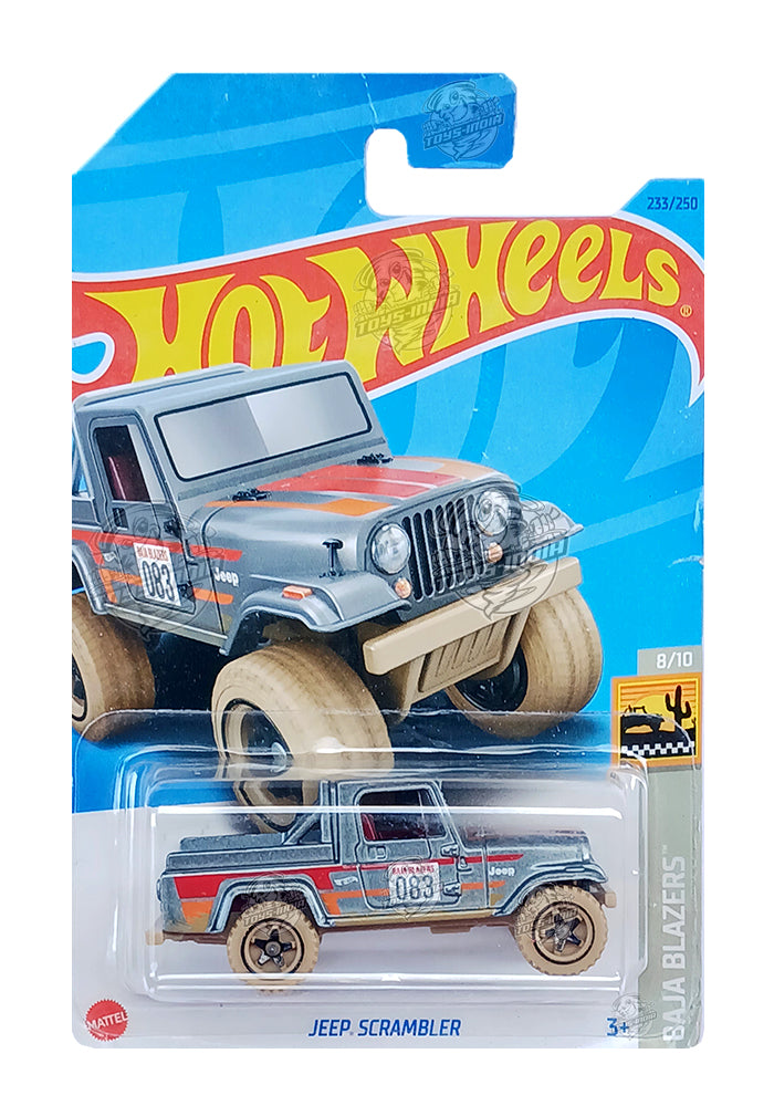 EXCLUSIVES Hot Wheels Jeep Scrambler - Grey - 2021 Card (Card Damage ...