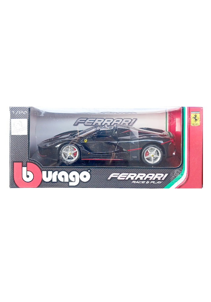 EXCLUSIVES Burago Ferrari Race & Play La Ferrari Aperta - Black / Red ...