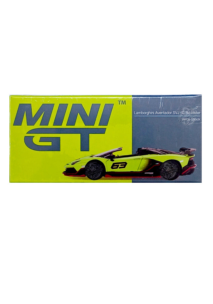EXCLUSIVES MINI GT Lamborghini Aventador SVJ 63 Roadster - Green (Scal ...
