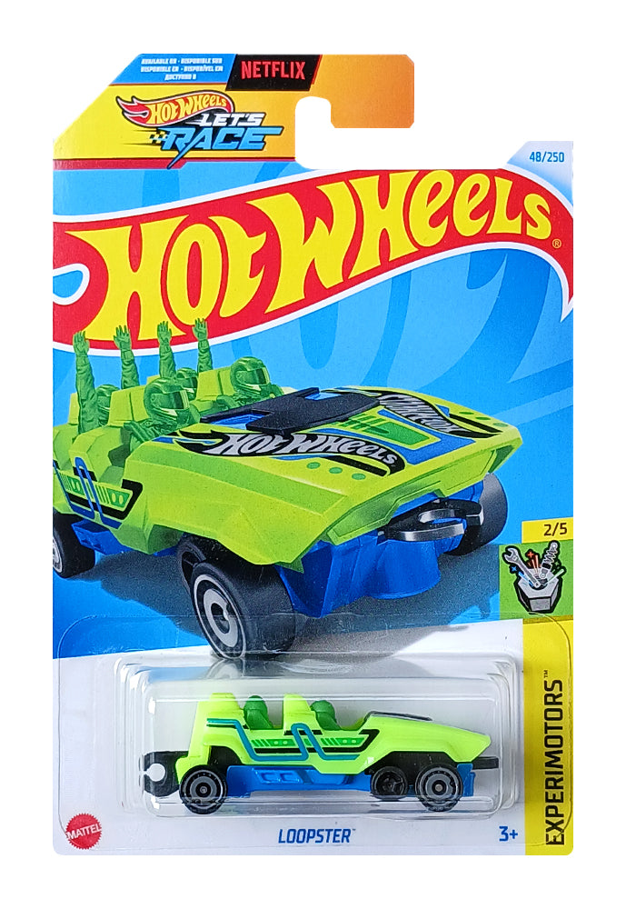 INDIAN CARD Hot Wheels Loopster - Green / Blue - 2025 Card– Toys-India.com