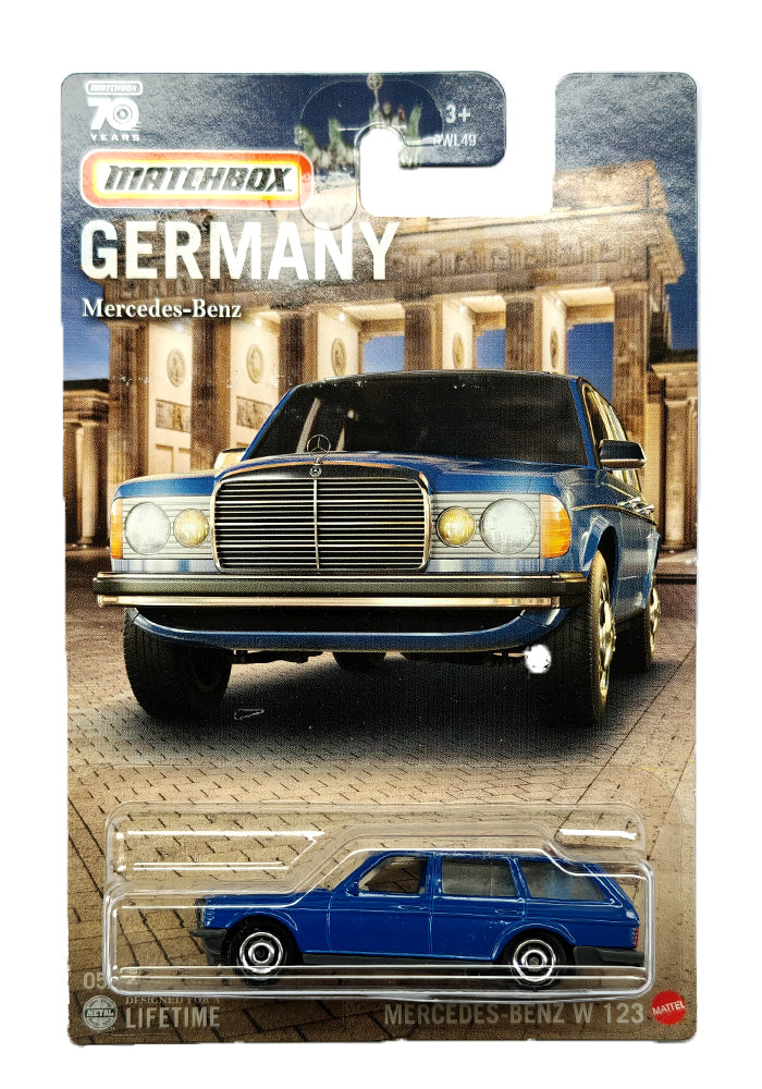 EXCLUSIVES Matchbox Germany Mercedes-Benz W 123 - Blue - 2023 Card (Wi ...
