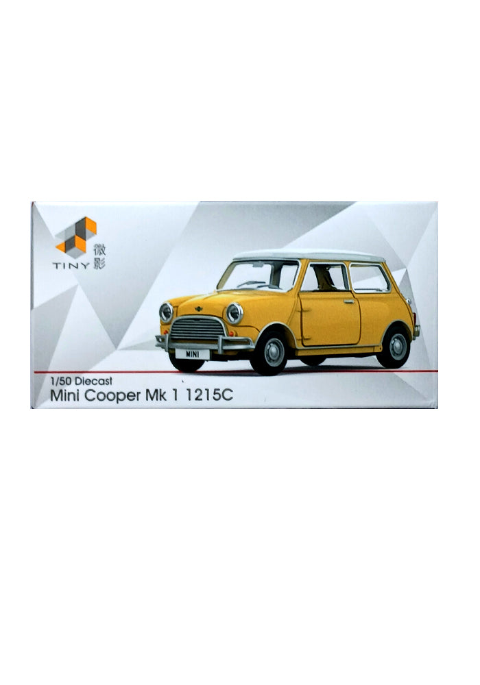 EXCLUSIVES Tiny Mini Cooper MK I - Yellow (Scale 1:64)– Toys-India.com