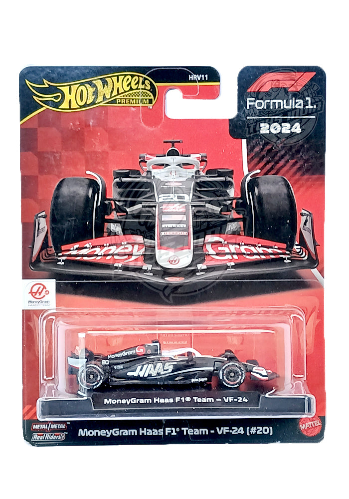 EXCLUSIVES Hot Wheels Premium Formula 1 MoneyGram Haas F1 Team VF-24 ...