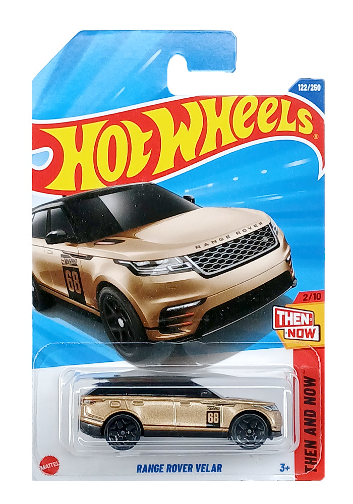 EXCLUSIVES Hot Wheels Range Rover Velar - Golden - 2024 Card (With Pro ...