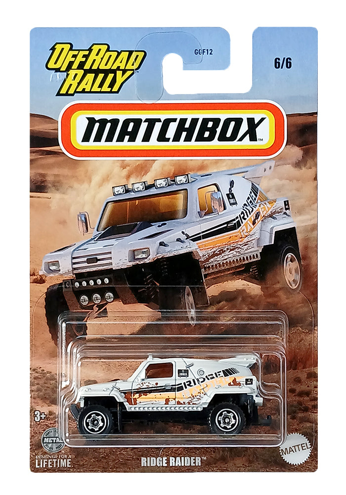 EXCLUSIVES Matchbox Off Road Rally Ridge Raider - White - 2023 Card (W ...