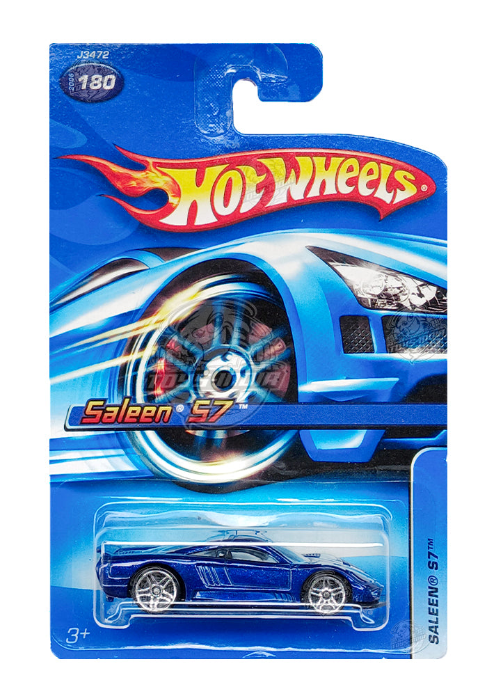 EXCLUSIVES Hot Wheels Saleen S7 - Blue - 2006 Card (With Protector Cas ...
