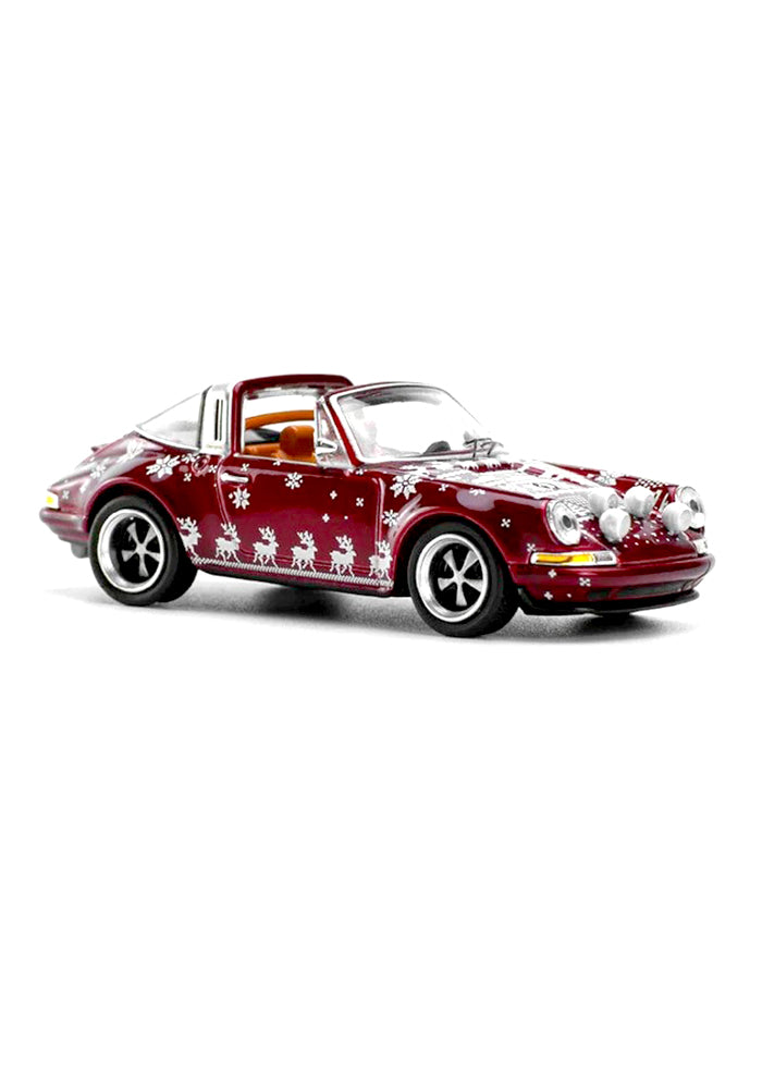 XCARTOYS Pop Race Singer Targa Christmas - Red (Scale 1:64)– Toys-India.com