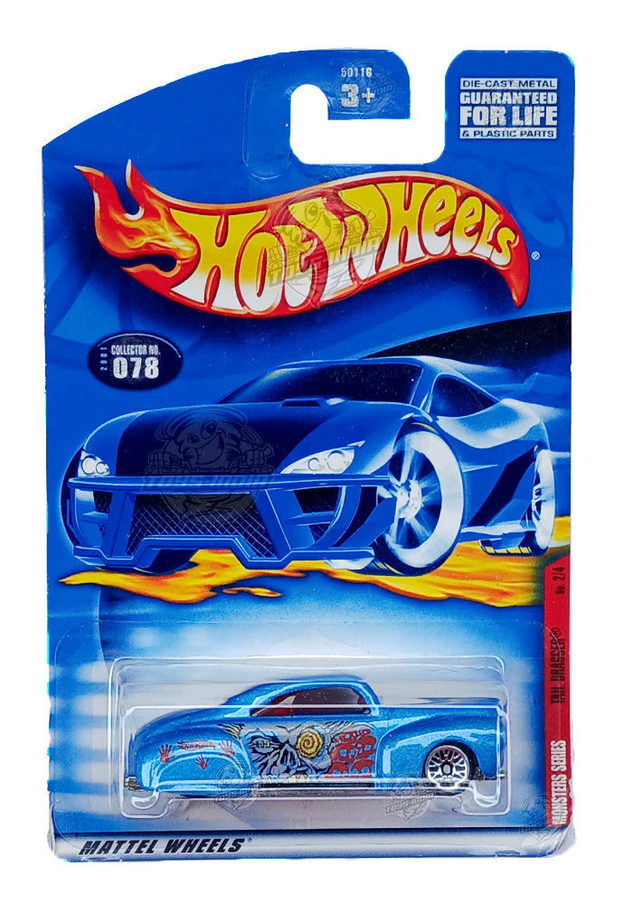 EXCLUSIVES Hot Wheels Monster Series Tail Dragger - Blue - 2000 Card ...