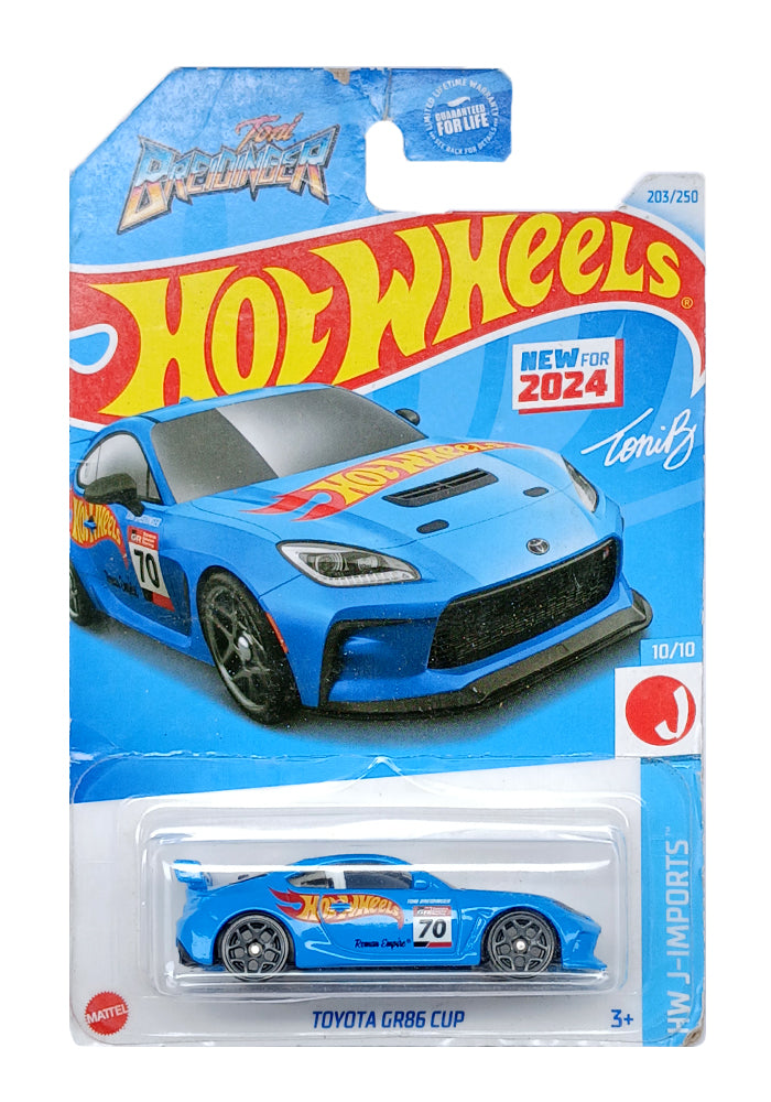 EXCLUSIVES Hot Wheels 1986 Toyota GR86 Cup - Blue - 2021 Card (Creased ...