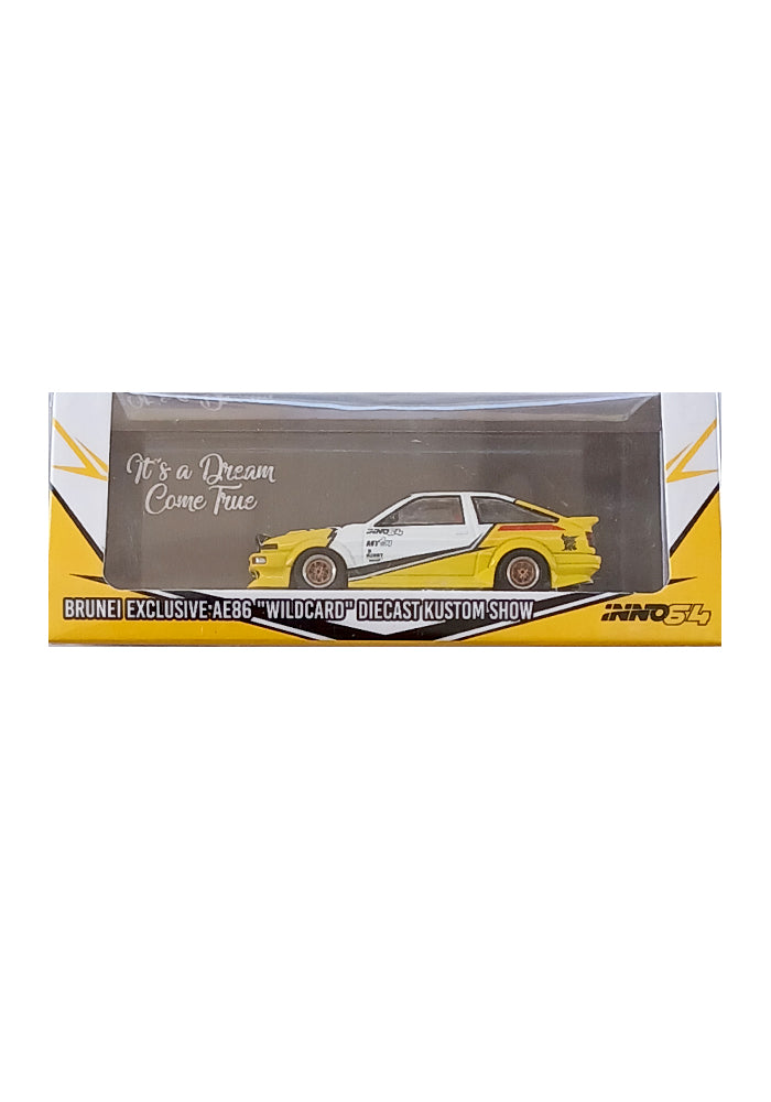Inno64 Toyota Sprinter Trueno AE86 - Yellow / White (Scale 1:64)– Toys ...