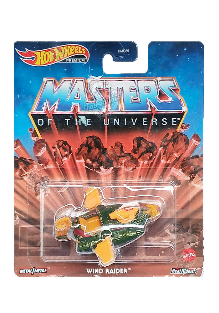 EXCLUSIVES Hot Wheels Maters of the Universe Wind Raider - Green / Ora ...