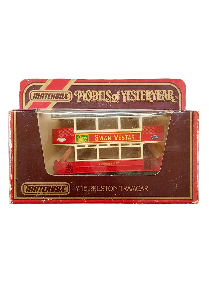 EXCLUSIVES Matchbox Models of Yesteryear Swan Vestas Preston Tramcar ...