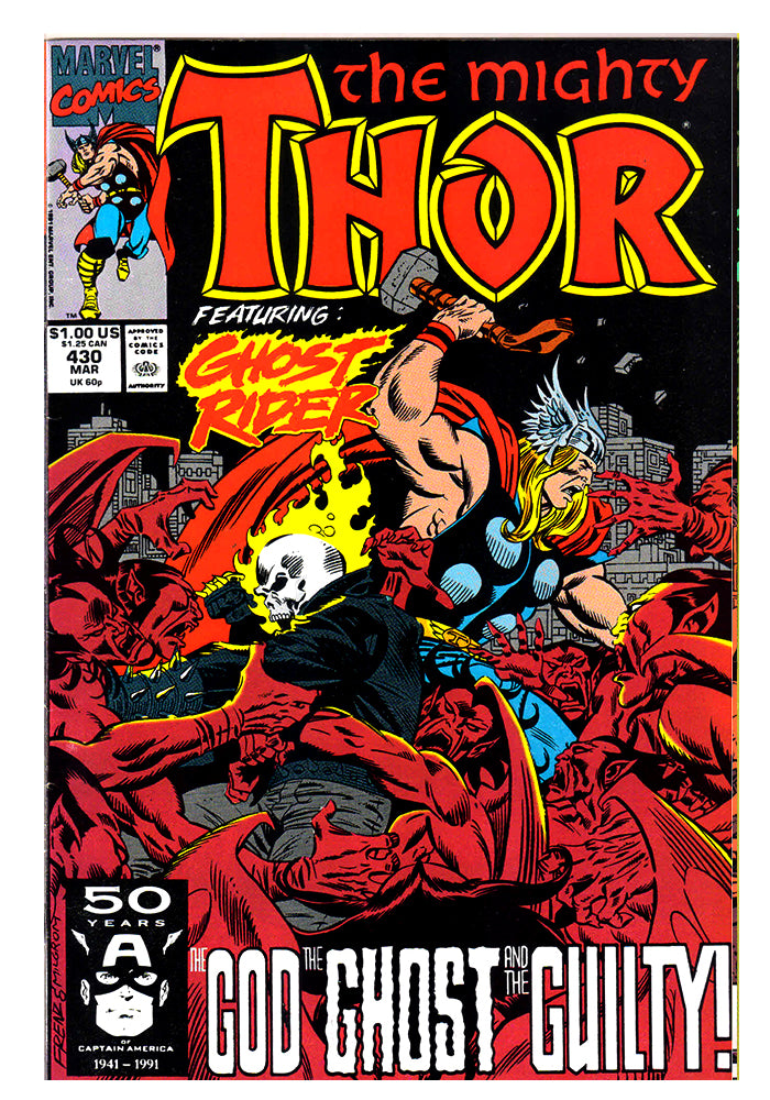 Comics - Marvel - The Mighty Thor Featuring Ghost Rider - March - 1991 ...