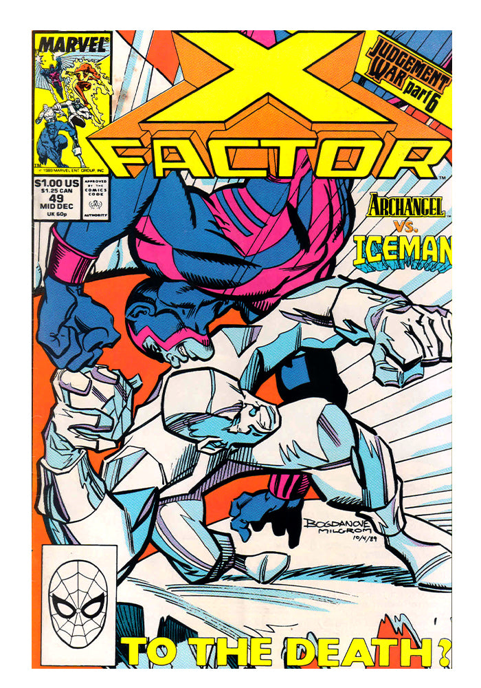 Comics - Marvel - X Factor - Archangel Vs Iceman - December - 1989 ...